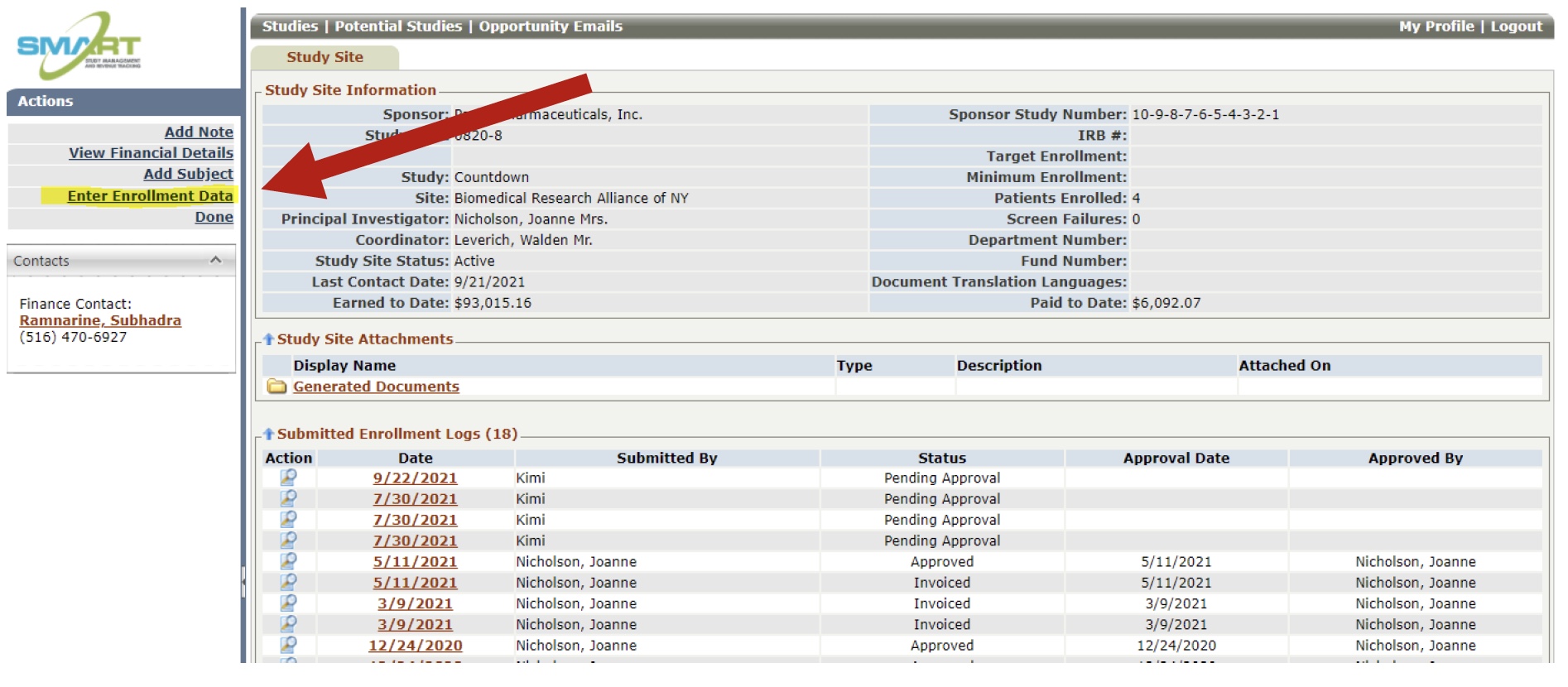 Invoiceable Items in SMART - BRANY